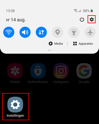 Formaat schermafbeeldingen veranderen op een Samsung-telefoon