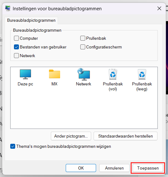 Verkenner op het bureaublad plaatsen in Windows 11