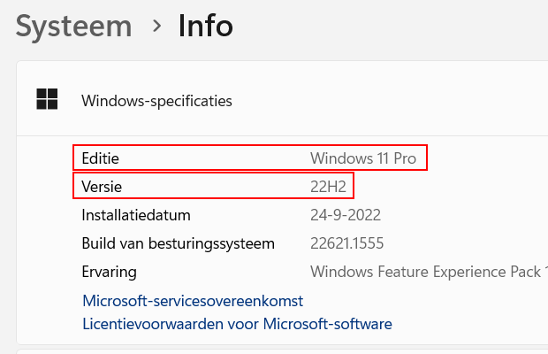 Hoe je kunt zien welke versie van Windows 10 of 11 je hebt
