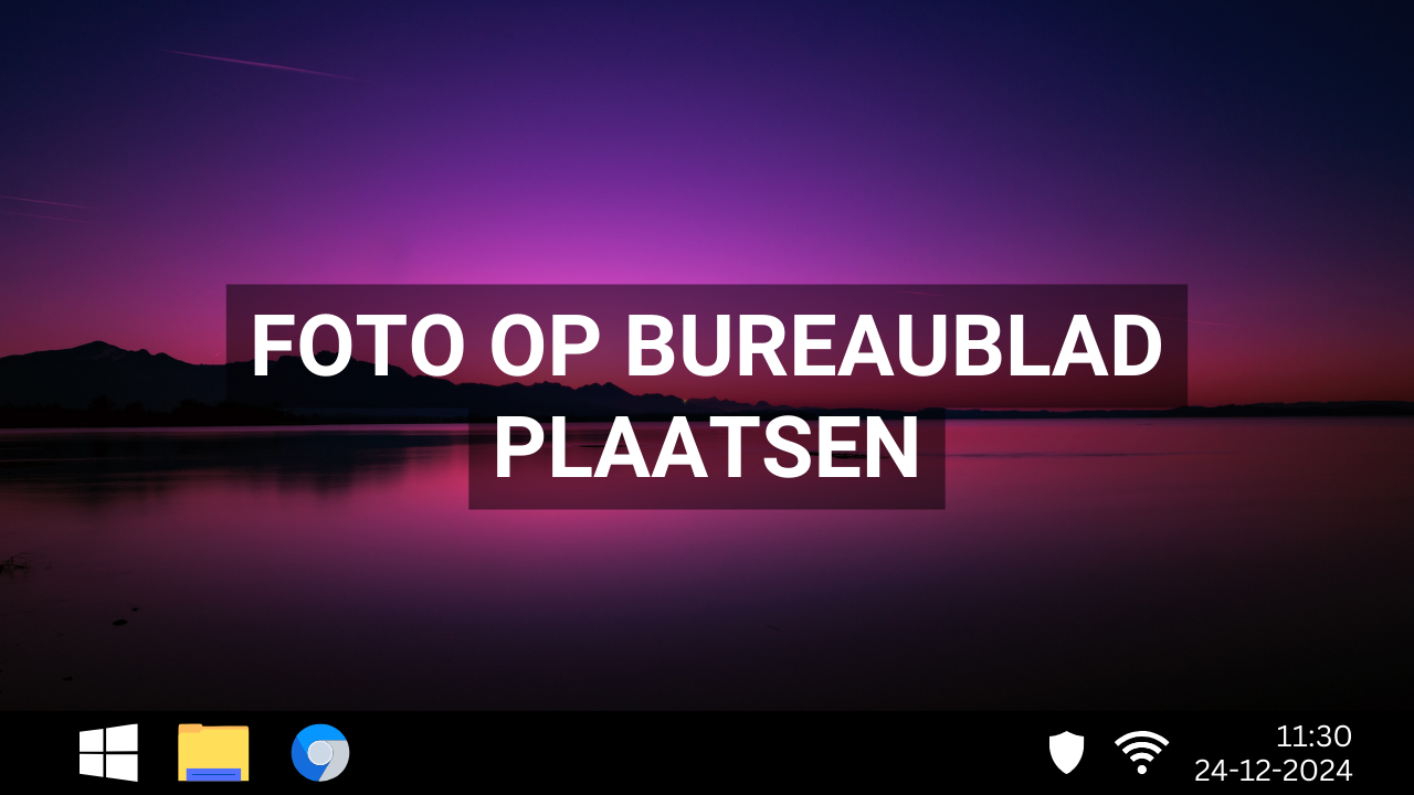 Foto op bureaublad plaatsen (Windows)